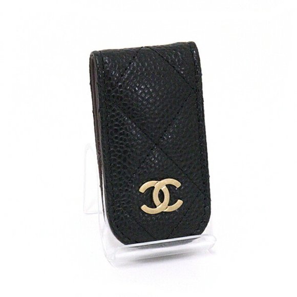 CHANEL | Accessories | Chanel Chanel Matelasse Money Clip Here Mark ...